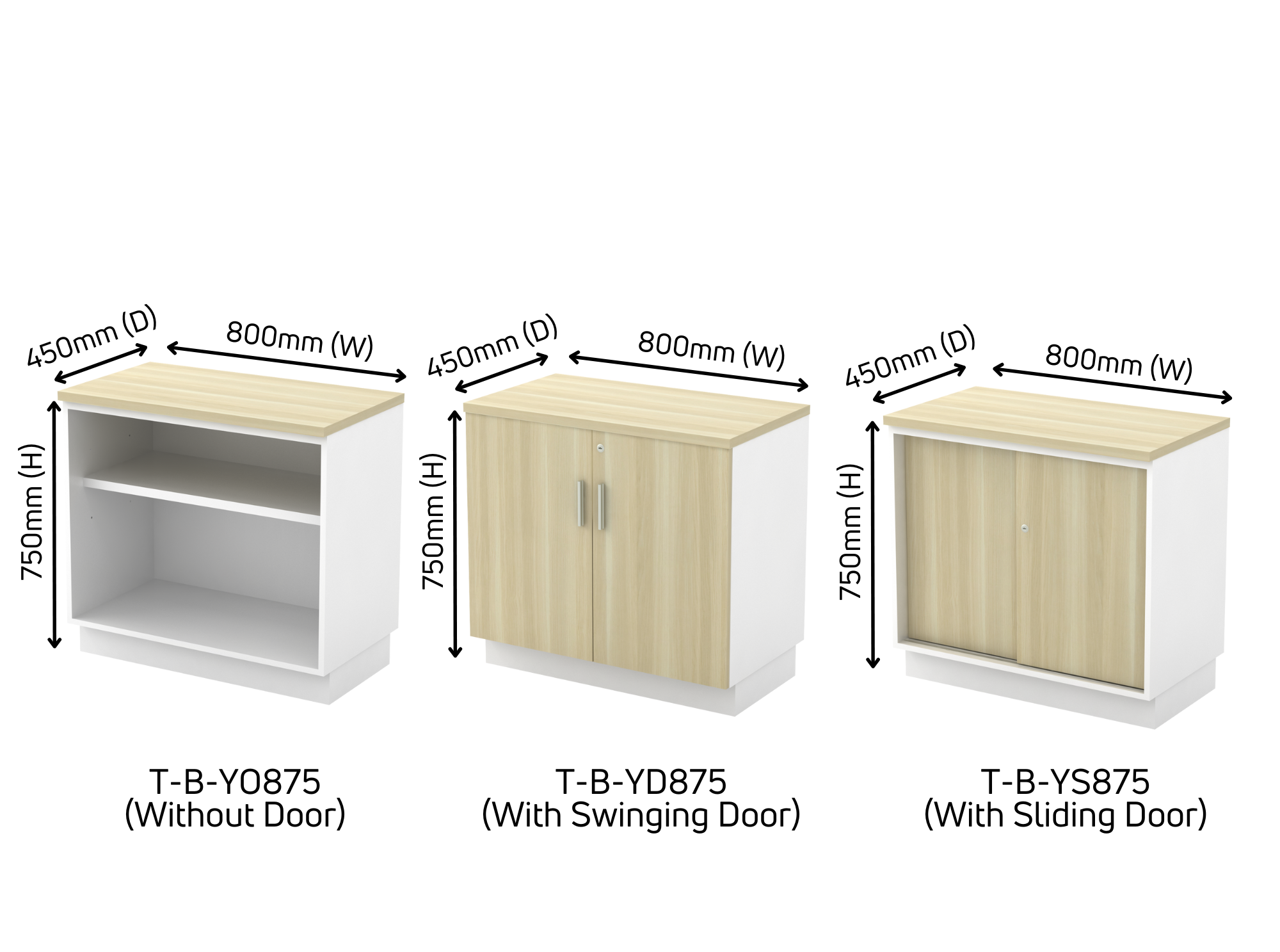 T-B-YO875/YD875/YS875 Low Cabinet